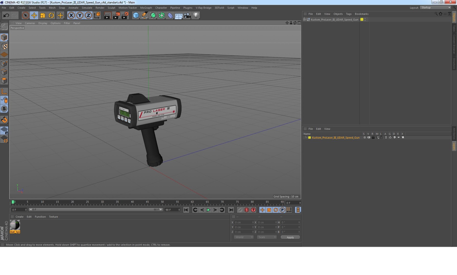 3D Kustom Prolaser Iii Lidar - TurboSquid 1611721