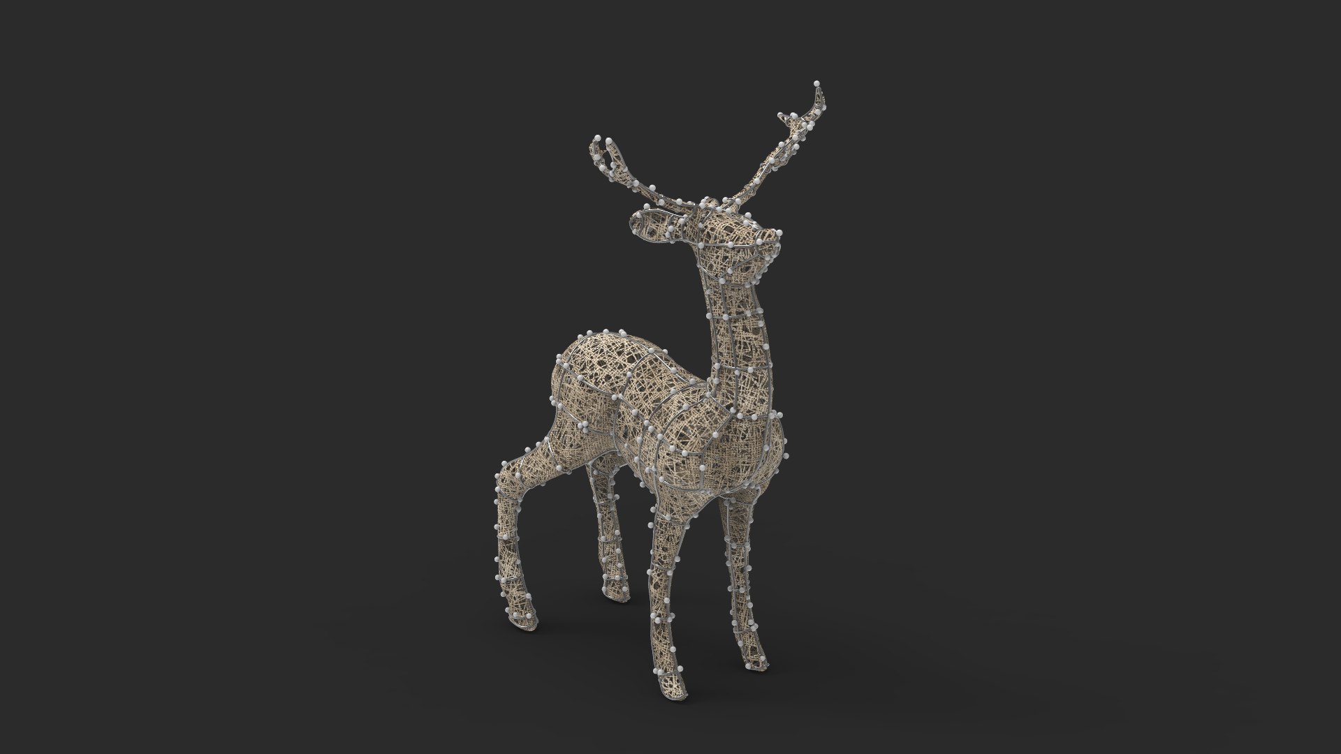 3D Wire Deer Light - TurboSquid 2324672