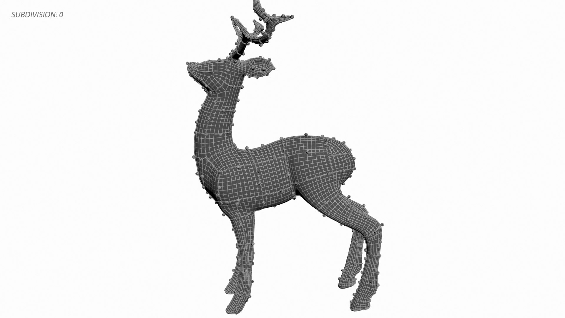 3D Wire Deer Light - TurboSquid 2324672