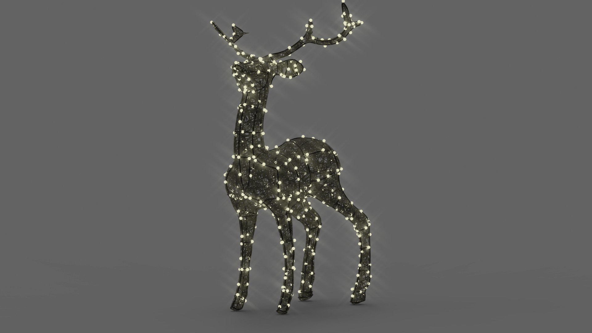 3D Wire Deer Light - TurboSquid 2324672