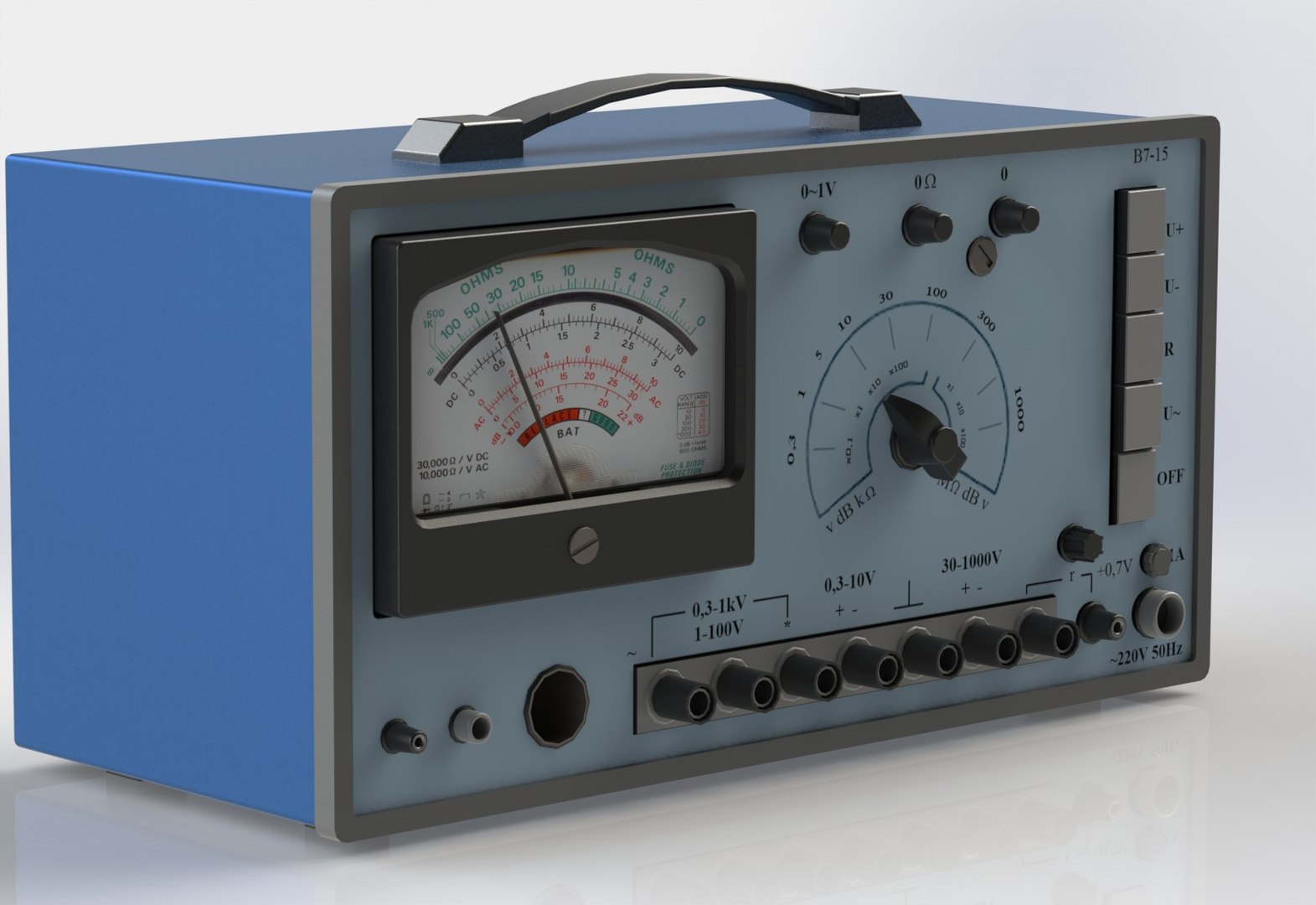 3D Meter Instrument Wattmeter - TurboSquid 1198534
