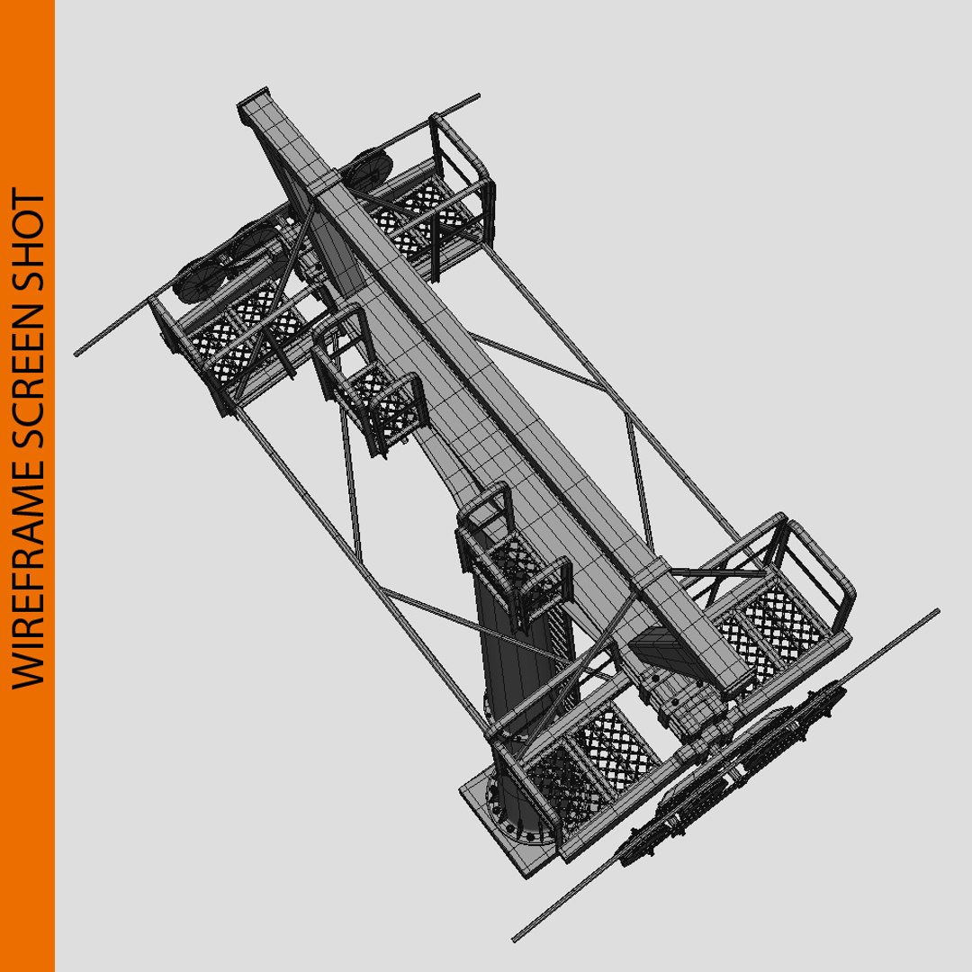 Cableway Small Pillar 3d Max