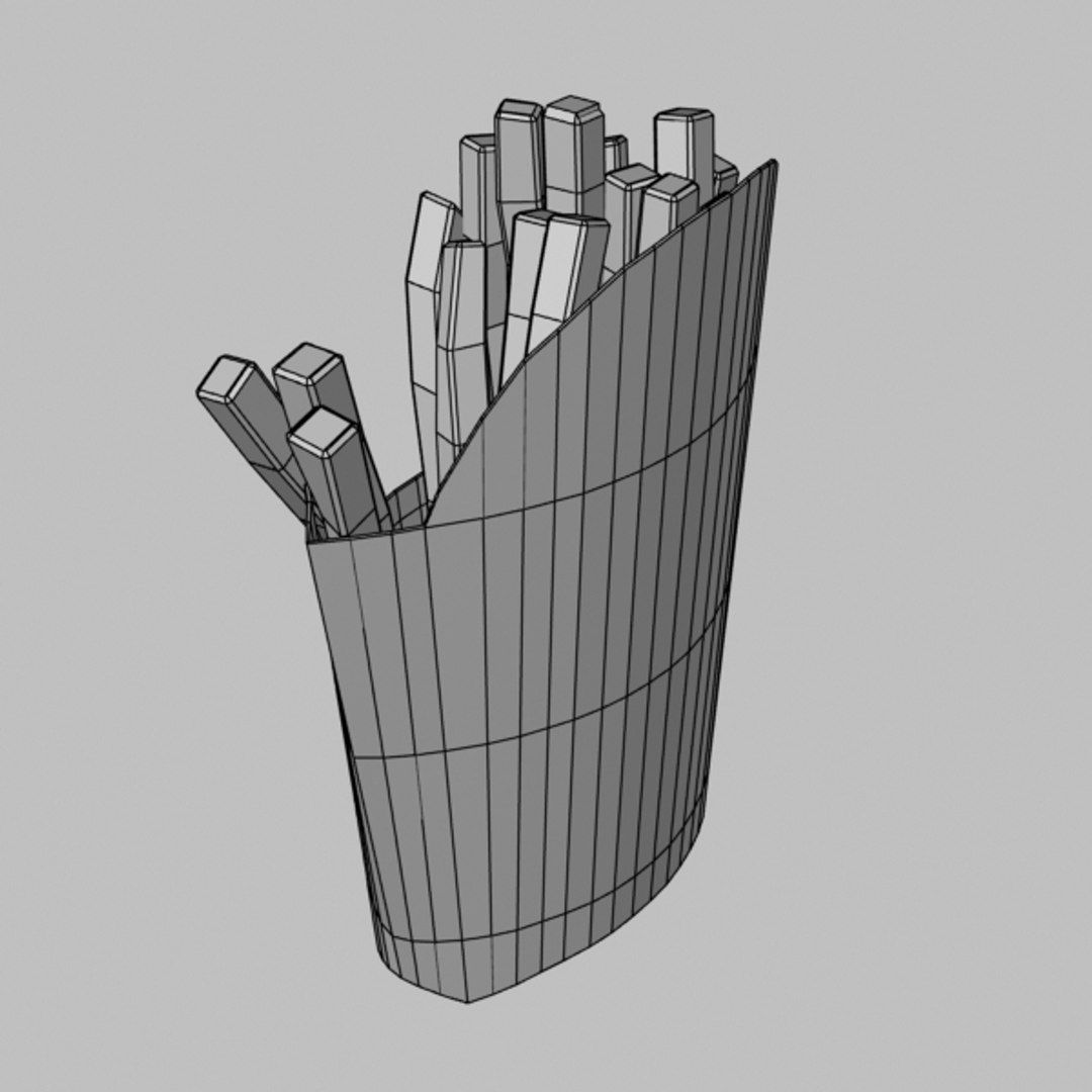 3d Model French Fries