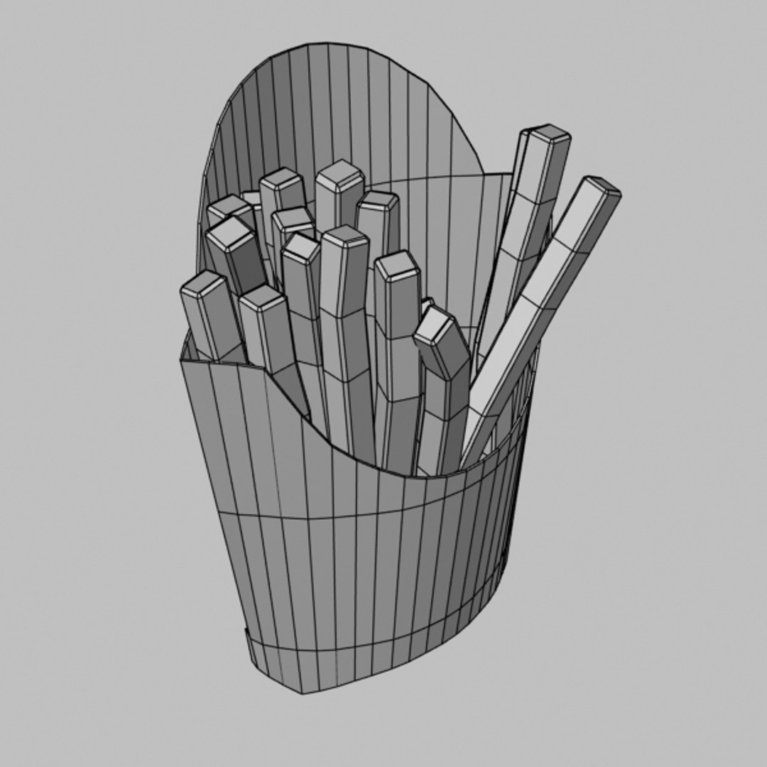 3d Model French Fries