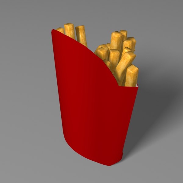 3d model french fries