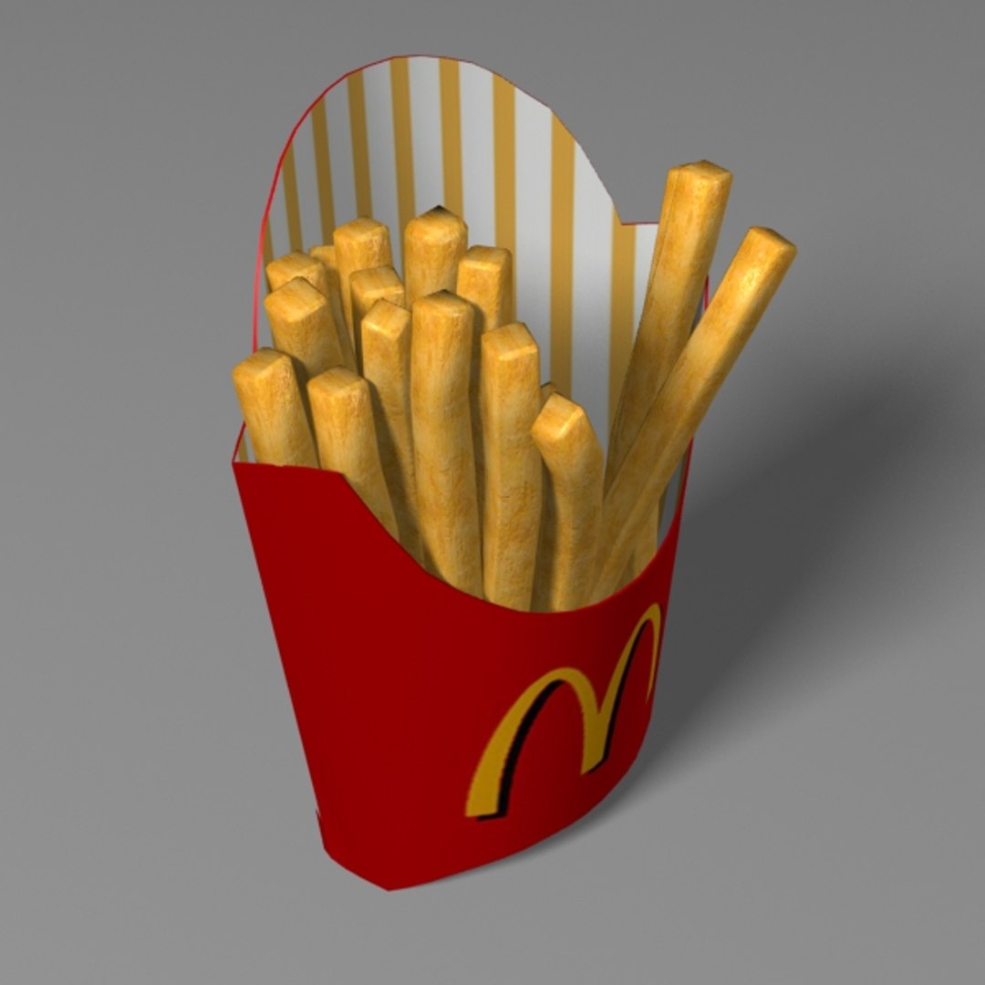 3d Model French Fries