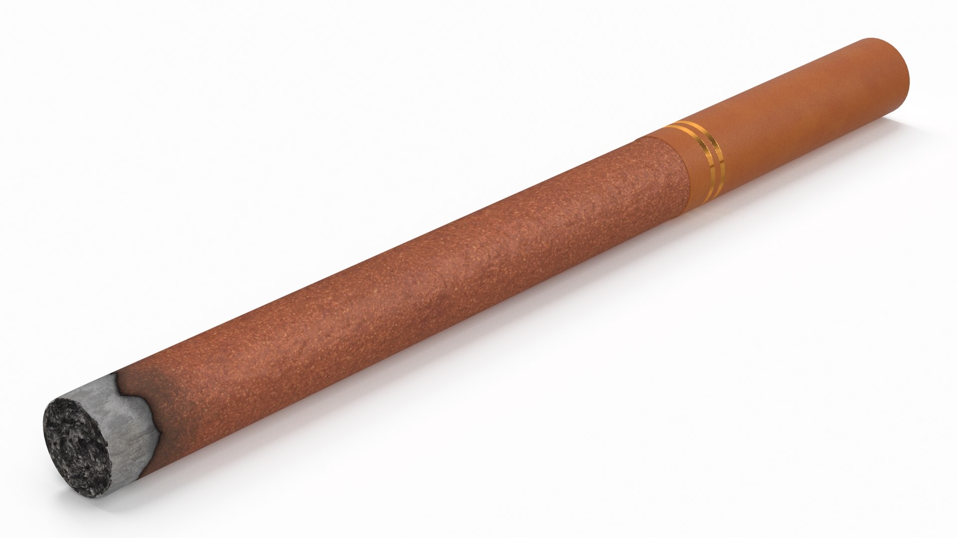 3D Cigar Thin Lighted - TurboSquid 2258216