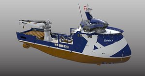 Pipe-Laying Ship 3D Models for Download | TurboSquid