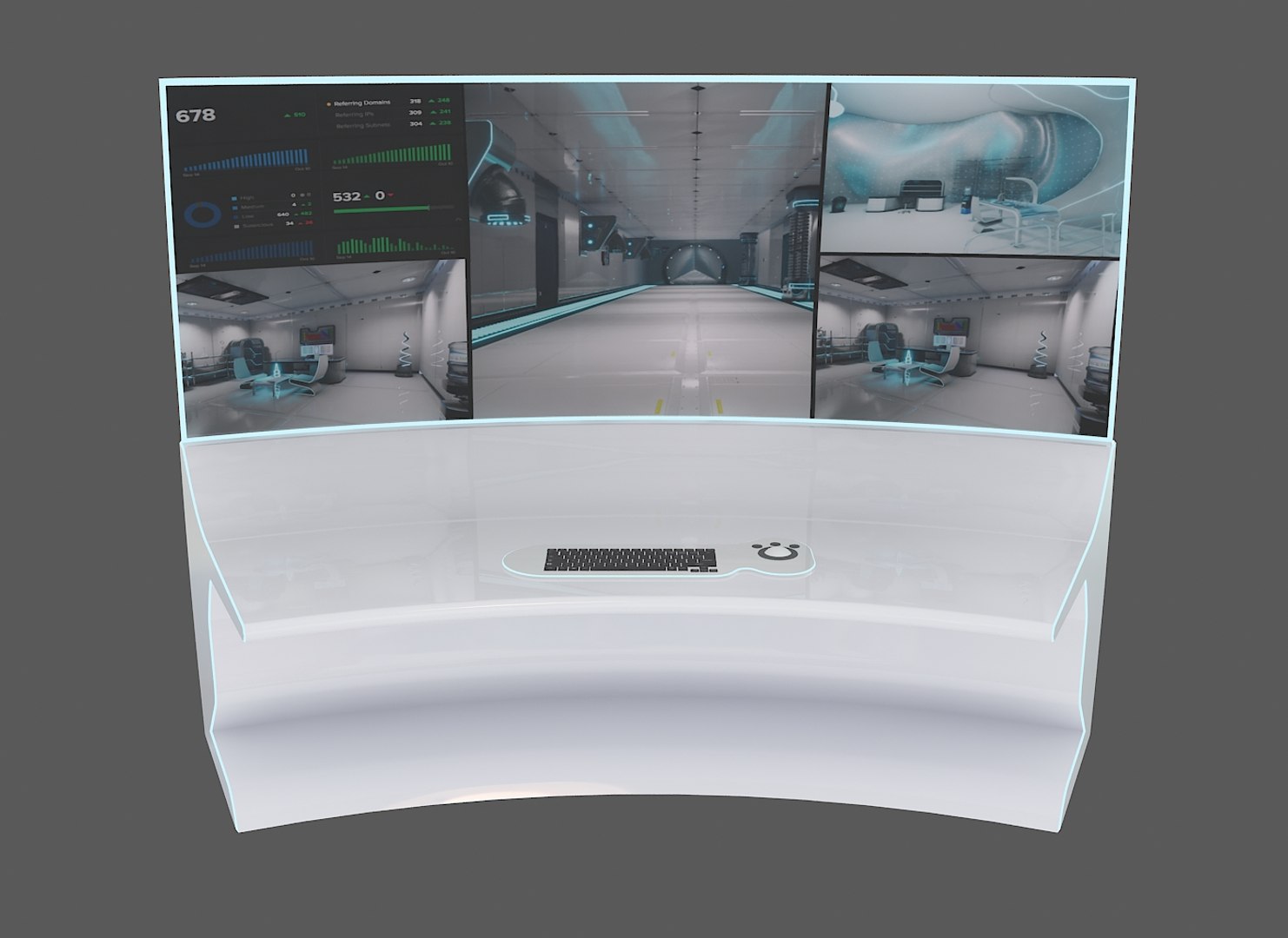 3D sci fi security control - TurboSquid 1598205