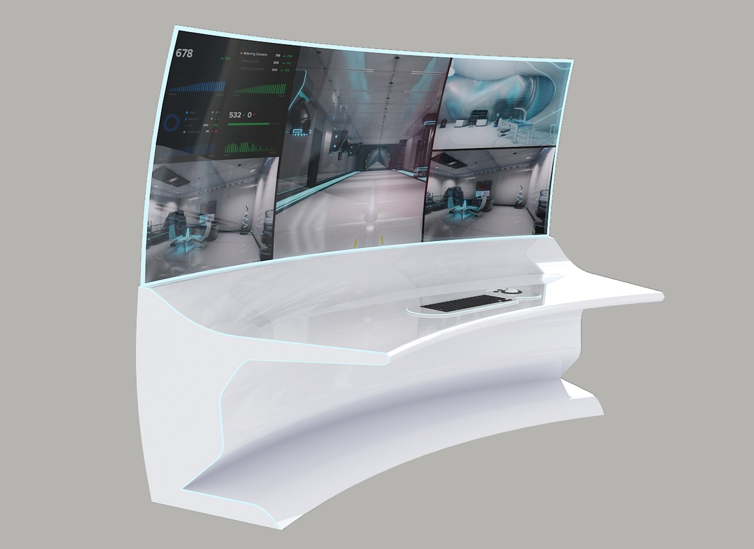 3D sci fi security control - TurboSquid 1598205