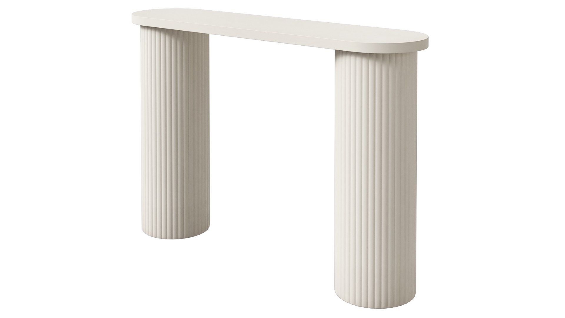 3D West Elm Fluted Console Table Model - TurboSquid 2227304