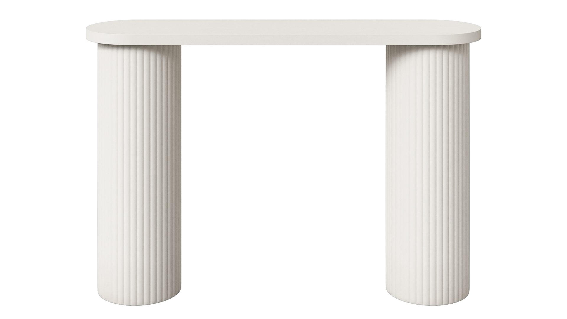 3D West Elm Fluted Console Table Model - TurboSquid 2227304