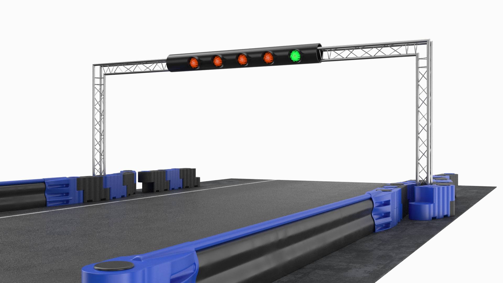 Race Track Starting Lights 3D - TurboSquid 1917117