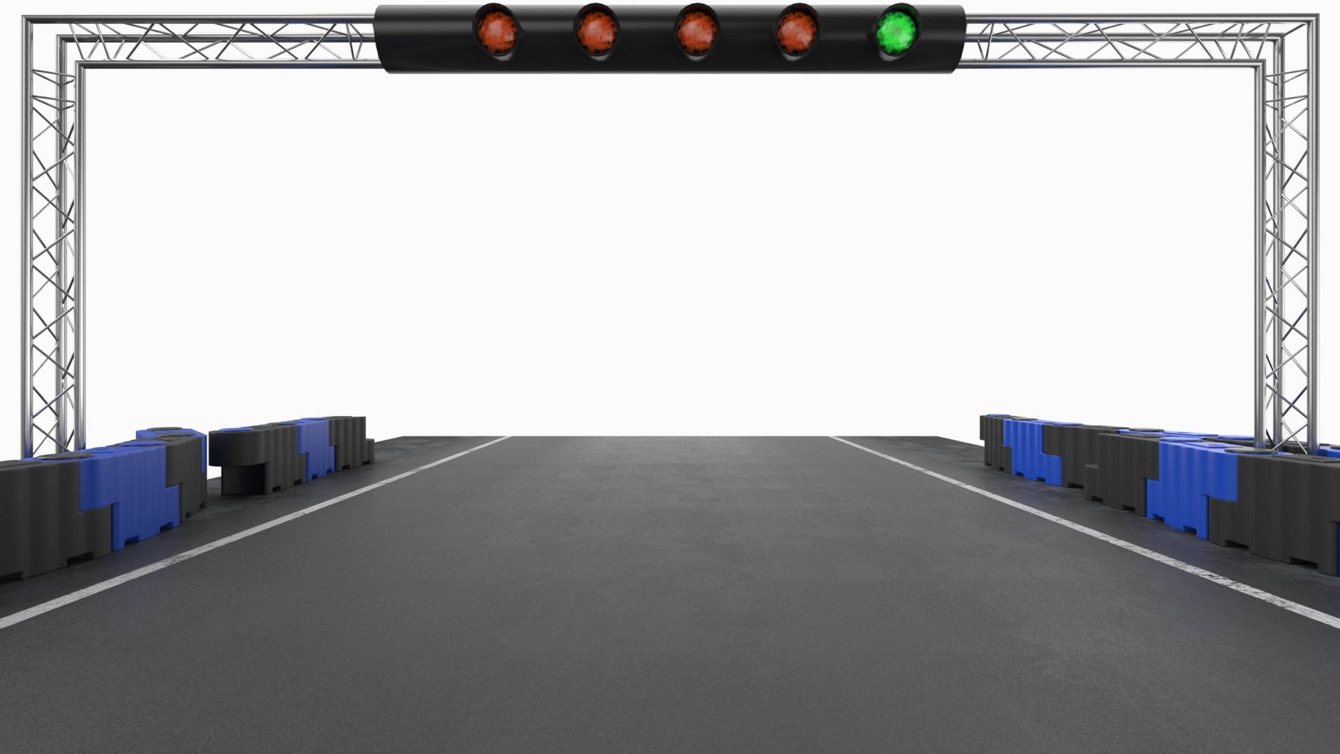 Race Track Starting Lights 3D - TurboSquid 1917117
