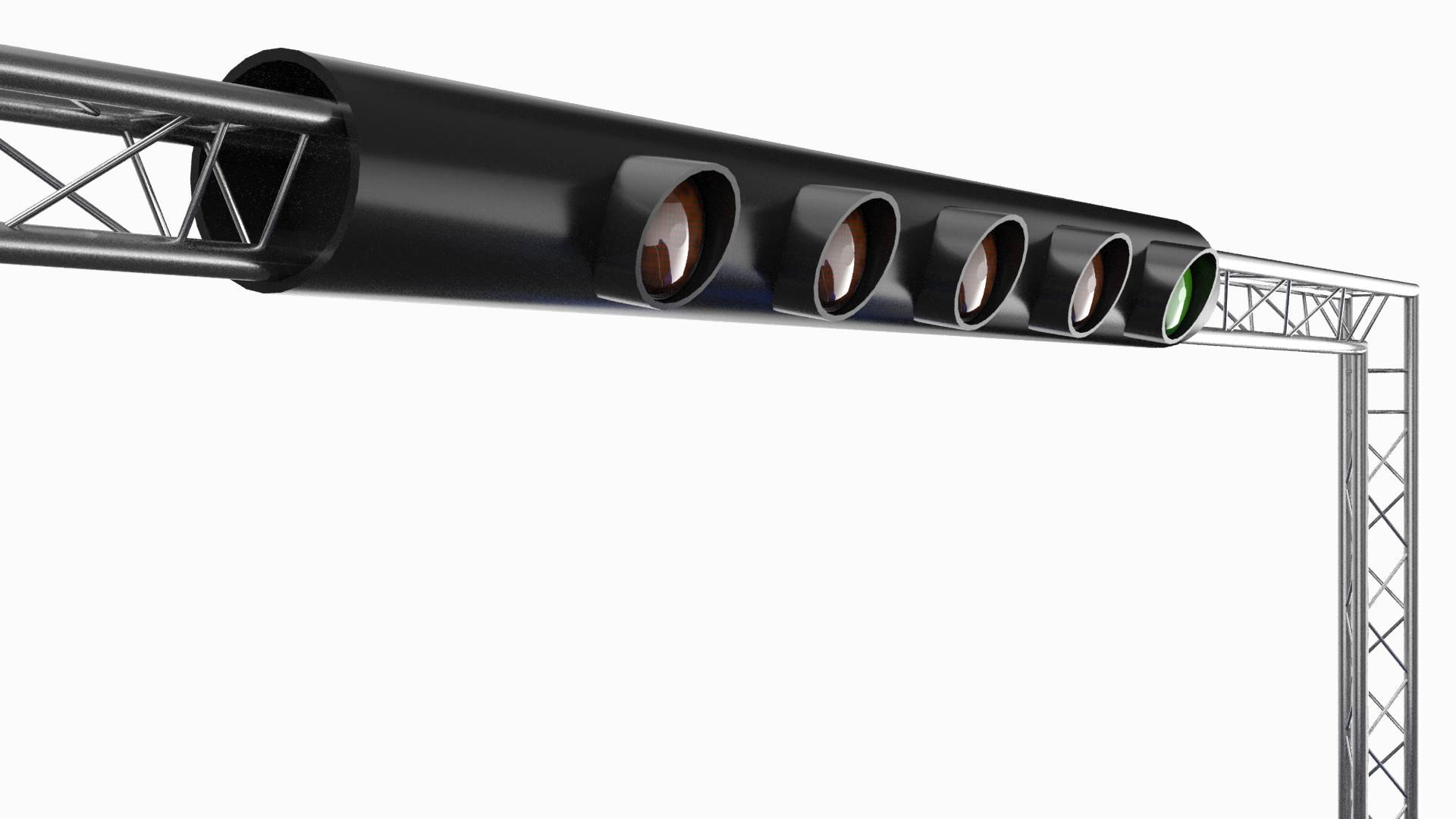 Race Track Starting Lights 3D - TurboSquid 1917117