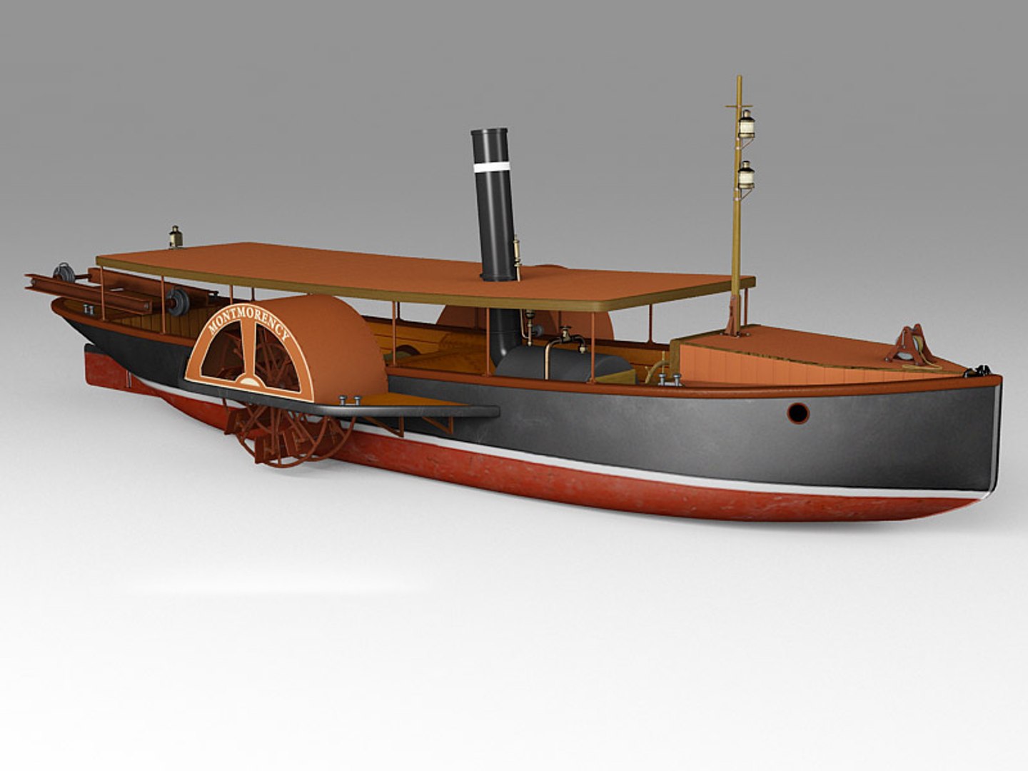 3ds Max Paddle Steamboat
