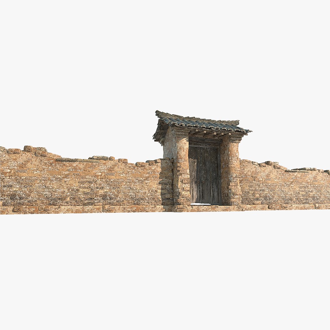 Asian Ancient Architecture Academy Gate Model - TurboSquid 2363077