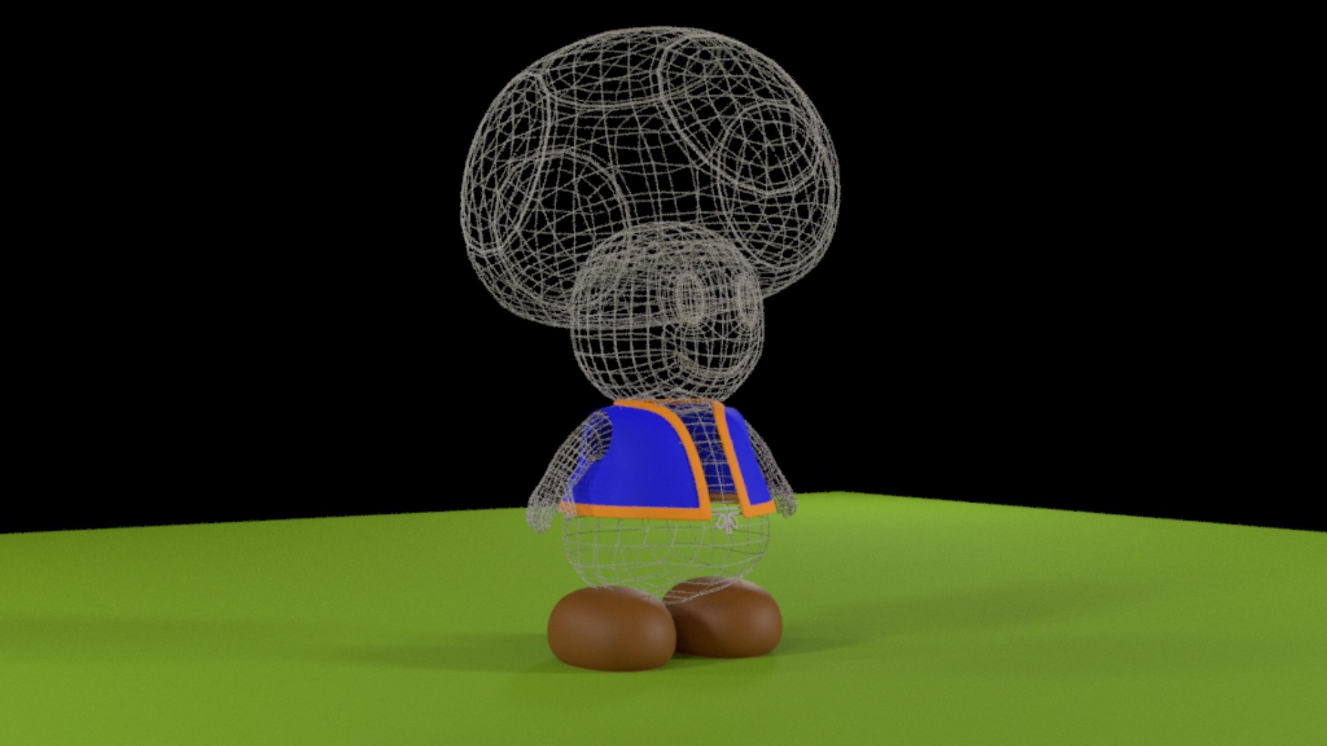 3D Toad Low Poly All Quad High Quality 3D Model From The Super Mario ...