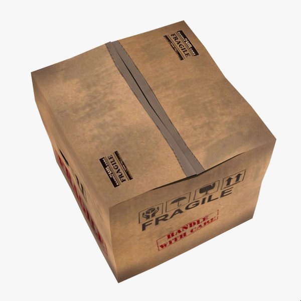 3d model cardboard box