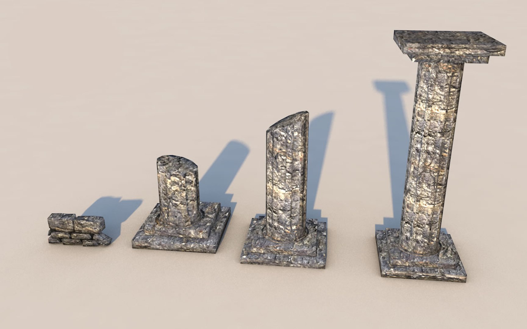 Concrete Rock Tile 3D - TurboSquid 1511584