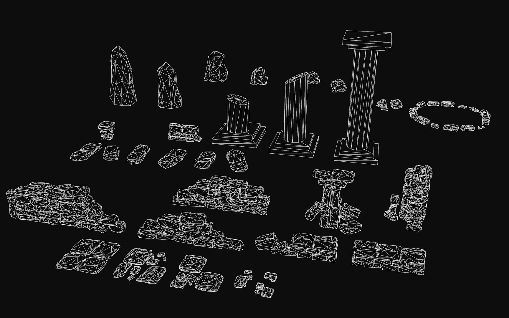 Concrete Rock Tile 3D - TurboSquid 1511584