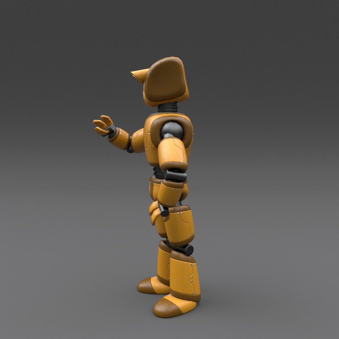 3d robot rigged
