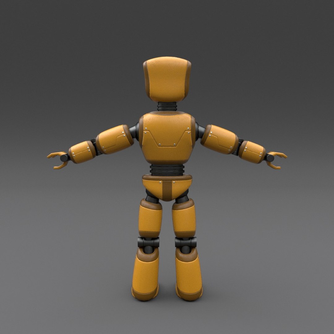 3d robot rigged