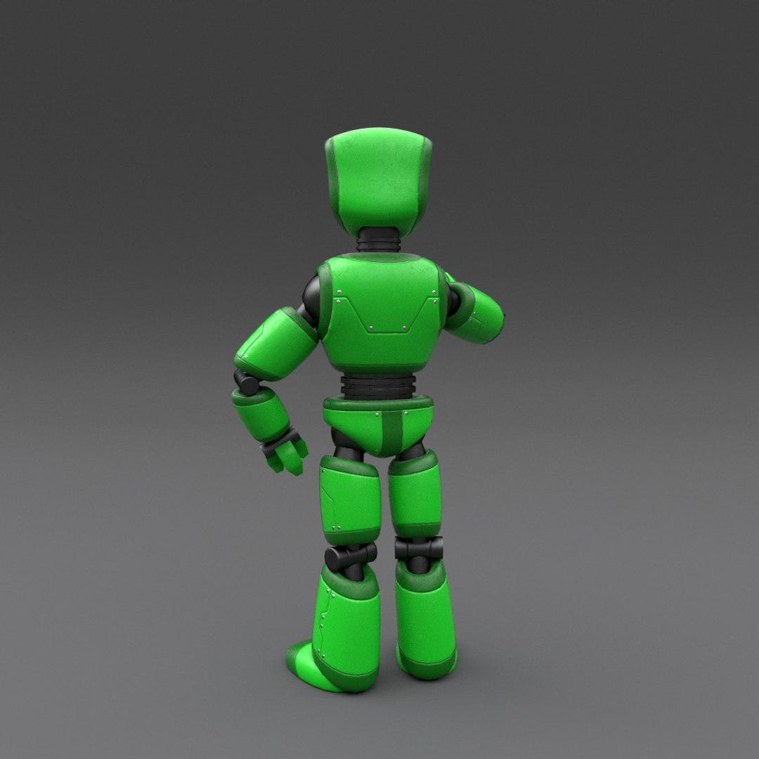 3d robot rigged