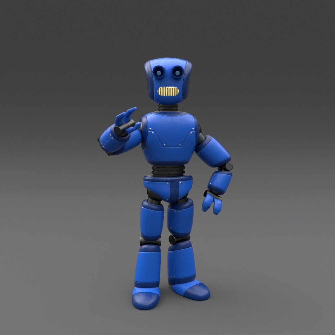 3d robot rigged