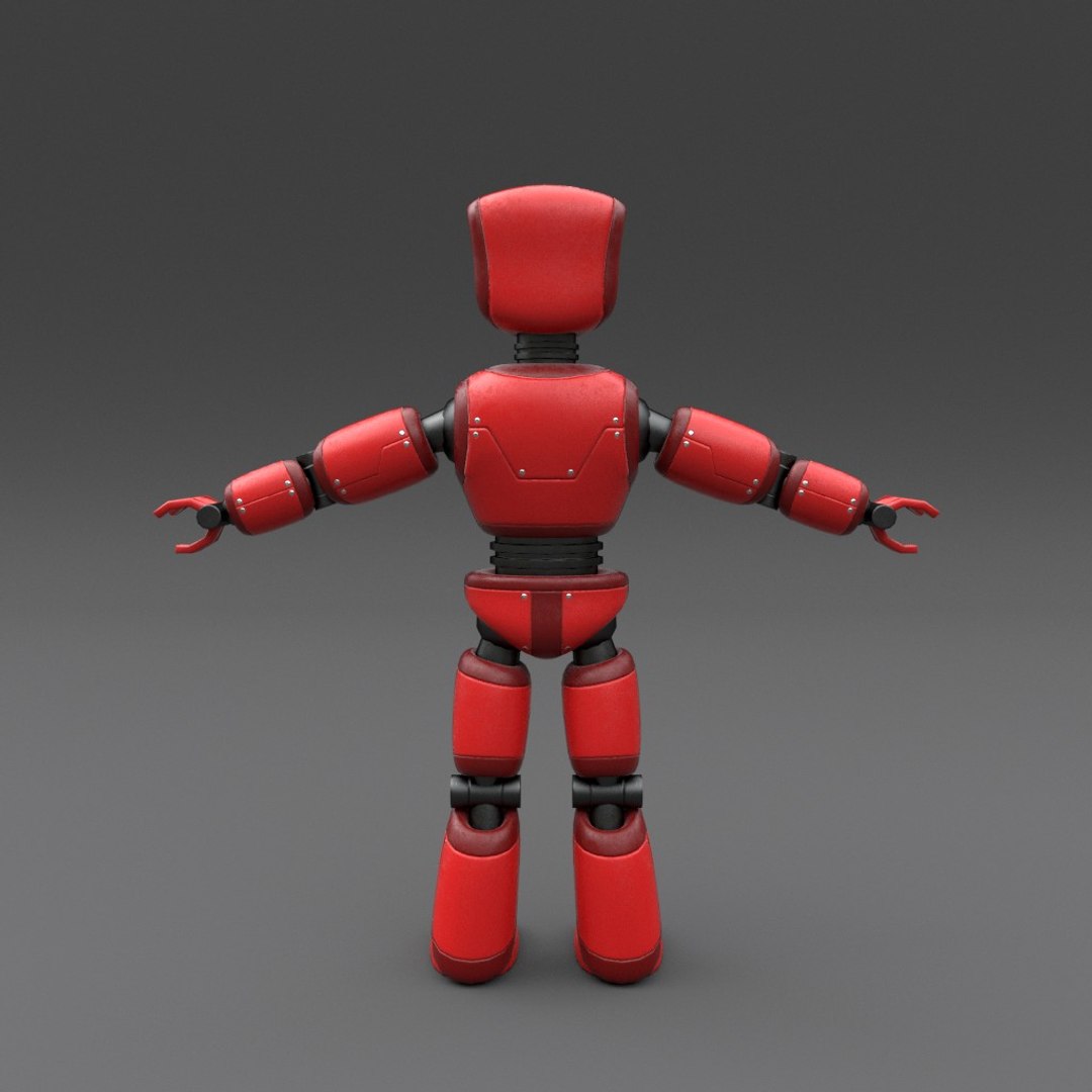 3d robot rigged