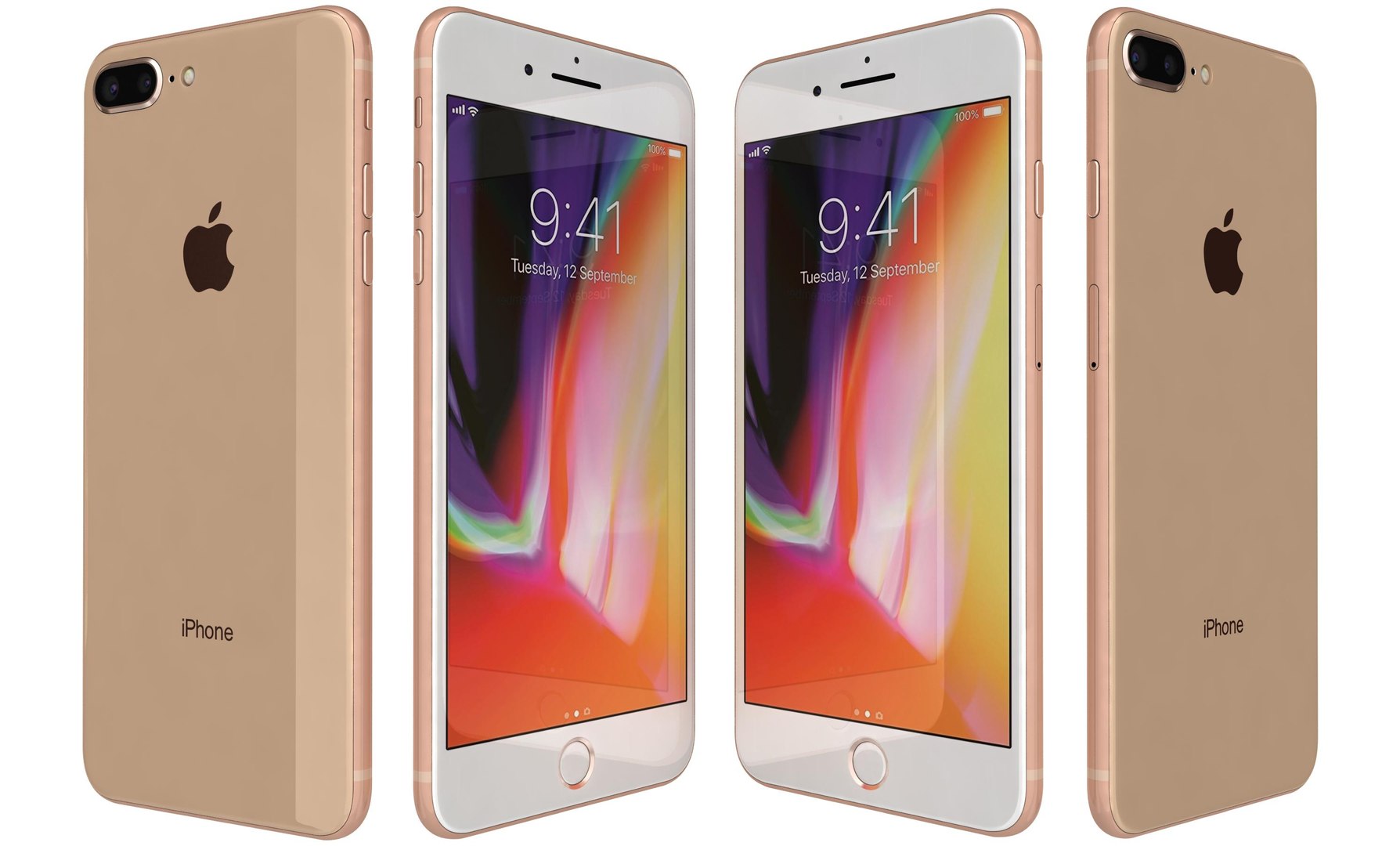 3D apple iphone 8 colors - TurboSquid 1218705