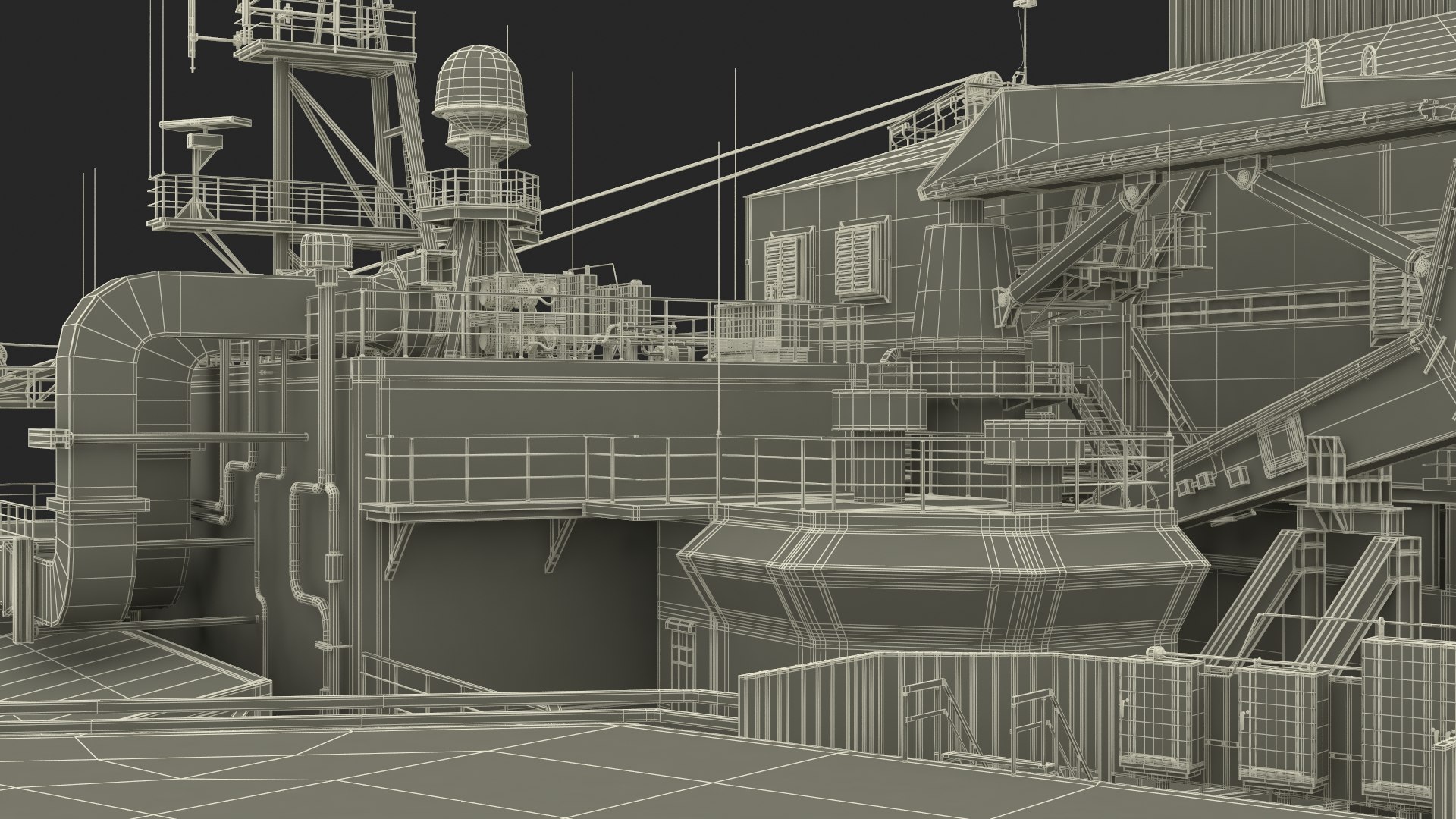 3D Offshore Oil Rig Platform - TurboSquid 2386181