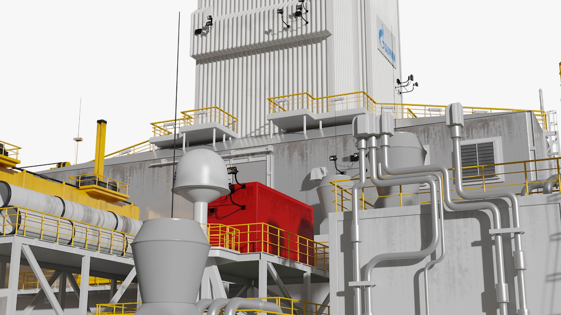 3D Offshore Oil Rig Platform - TurboSquid 2386181