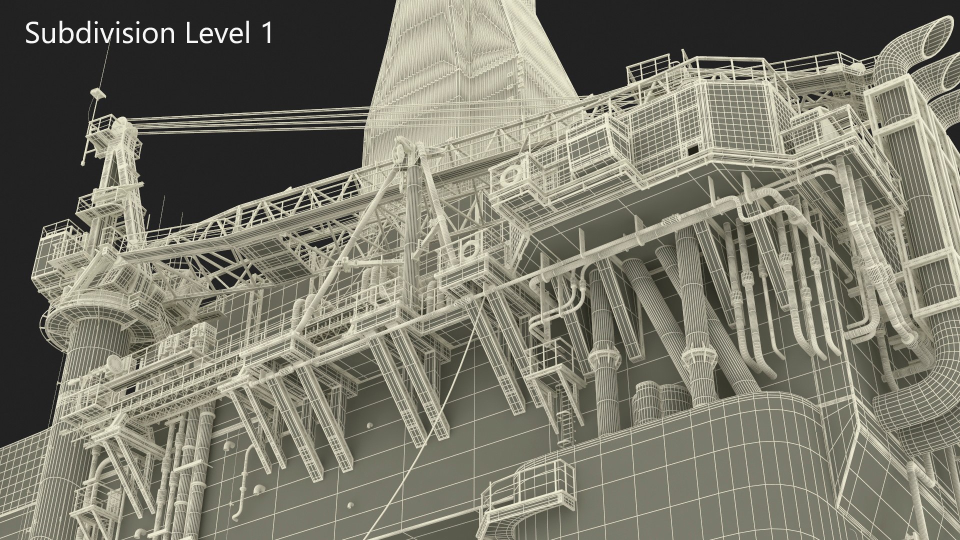 3D Offshore Oil Rig Platform - TurboSquid 2386181