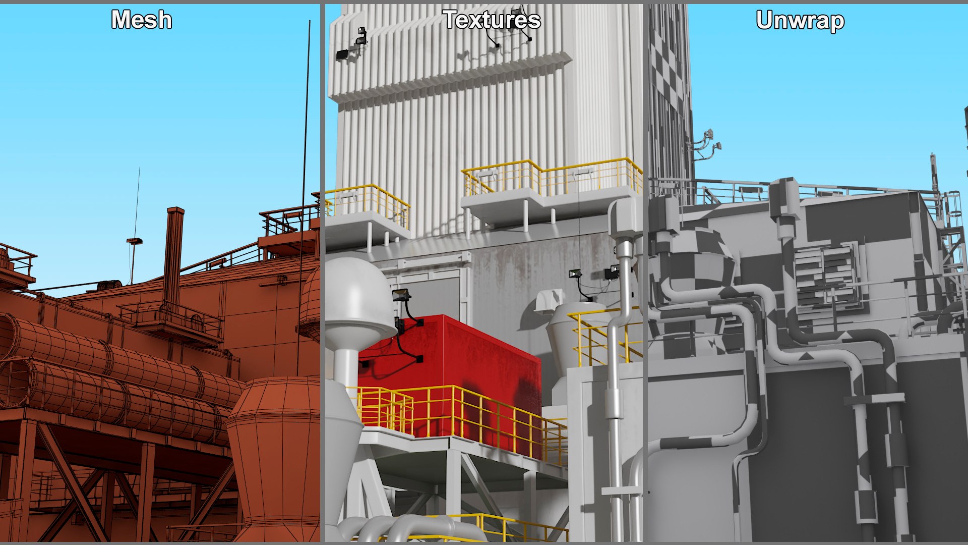 3D Offshore Oil Rig Platform - TurboSquid 2386181