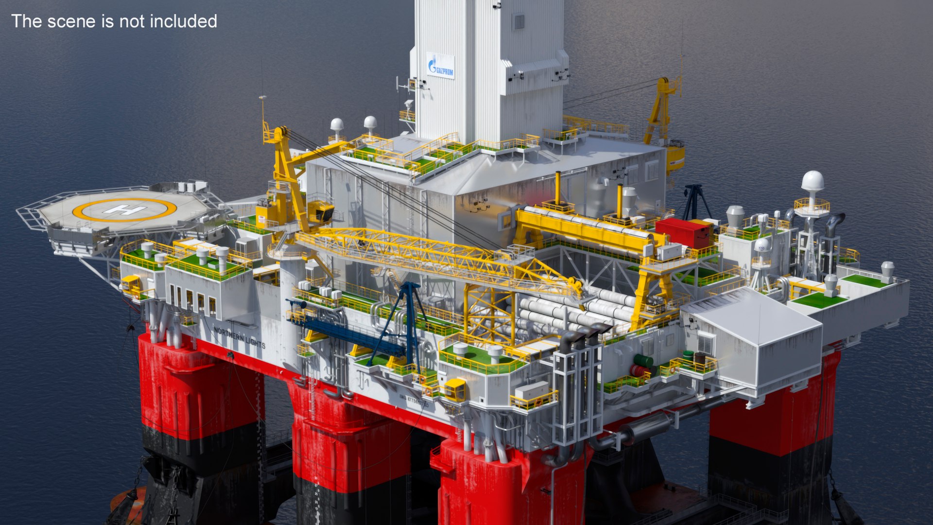 3D Offshore Oil Rig Platform - TurboSquid 2386181