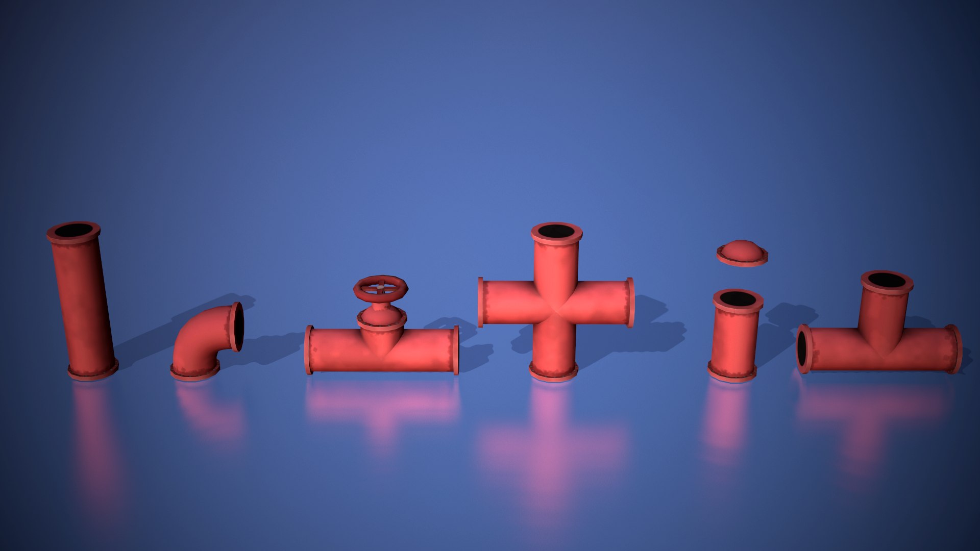 3D model stylized modular pipes ready - TurboSquid 1448059