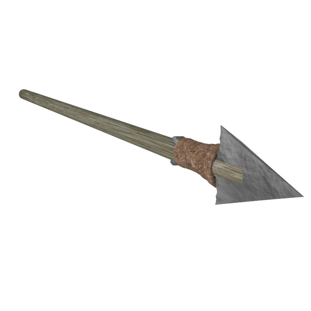 stone spear 3d model