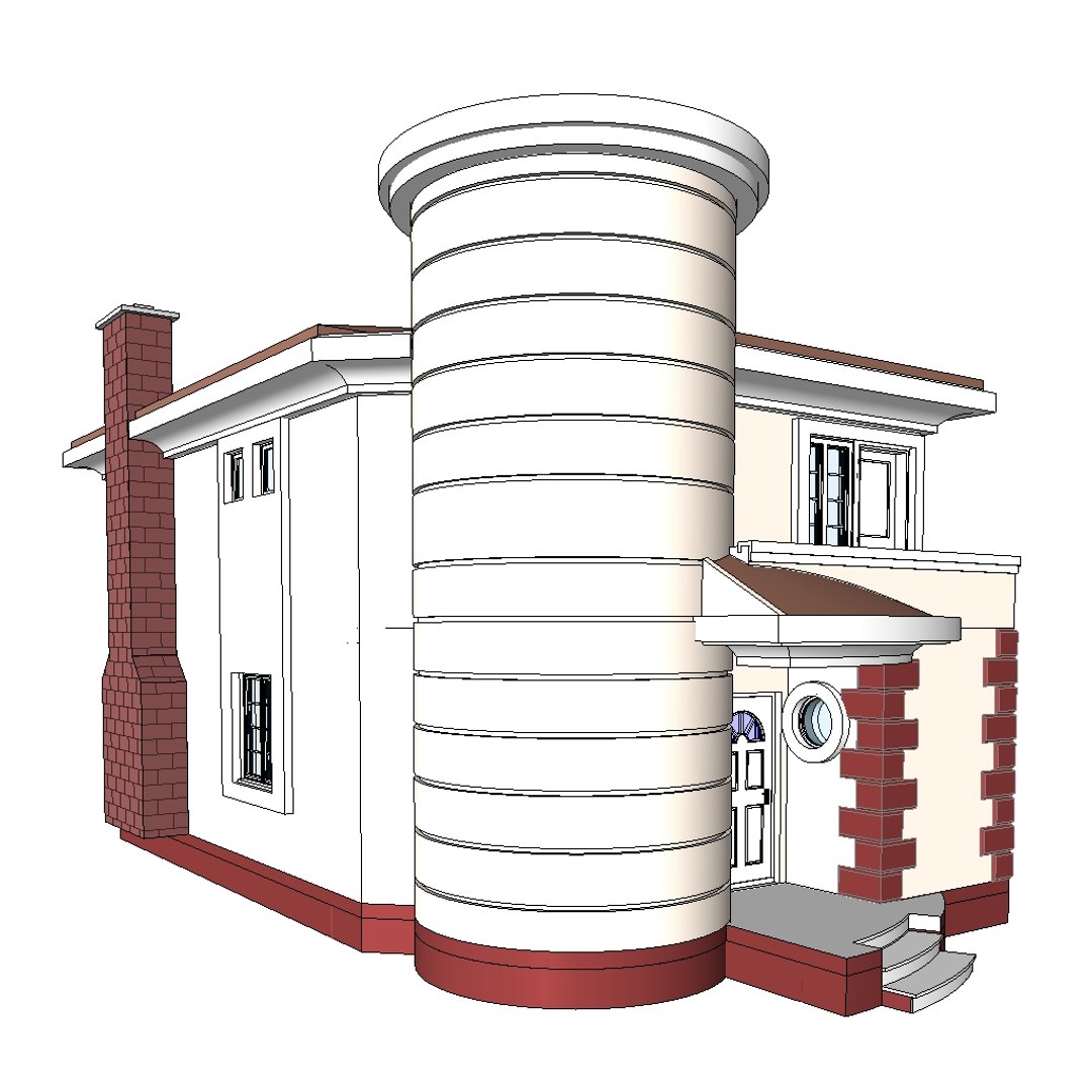 Revit Building Project 3d Model