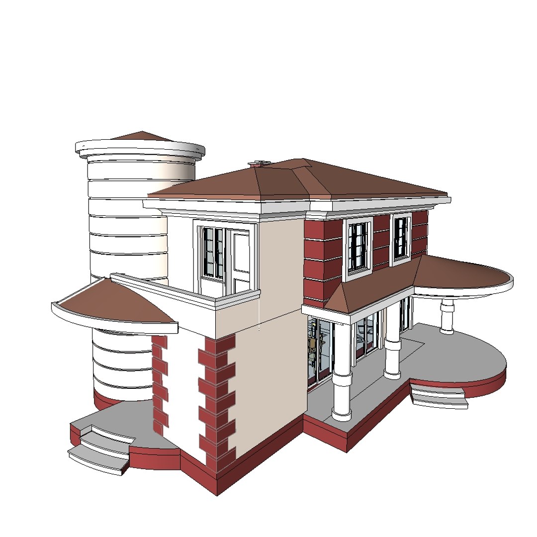 Revit Building Project 3d Model
