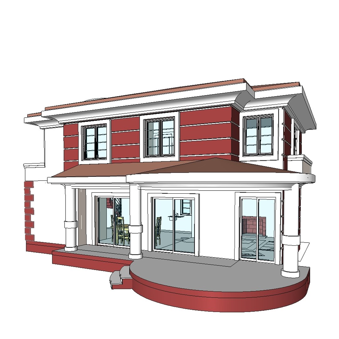 Revit Building Project 3d Model