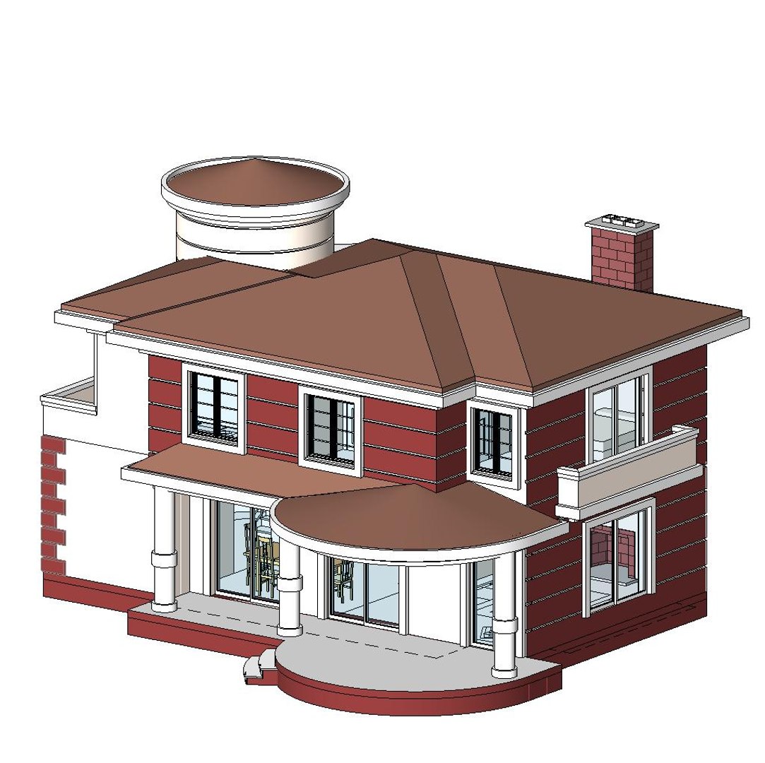 Revit Building Project 3d Model