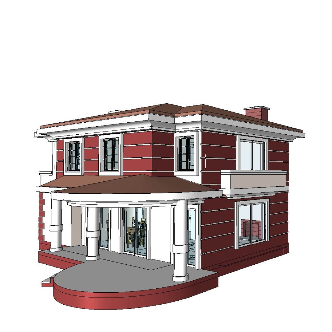 Revit Building Project 3d Model