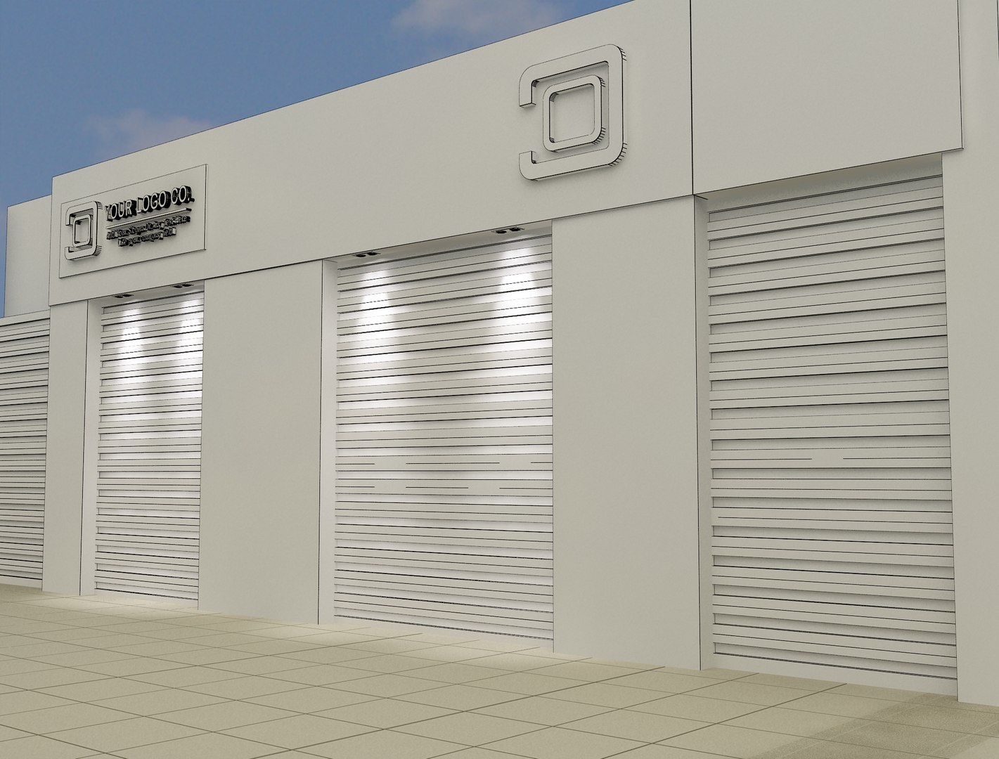 3D Car Service Entrance Logo Sign A607E - TurboSquid 1913532