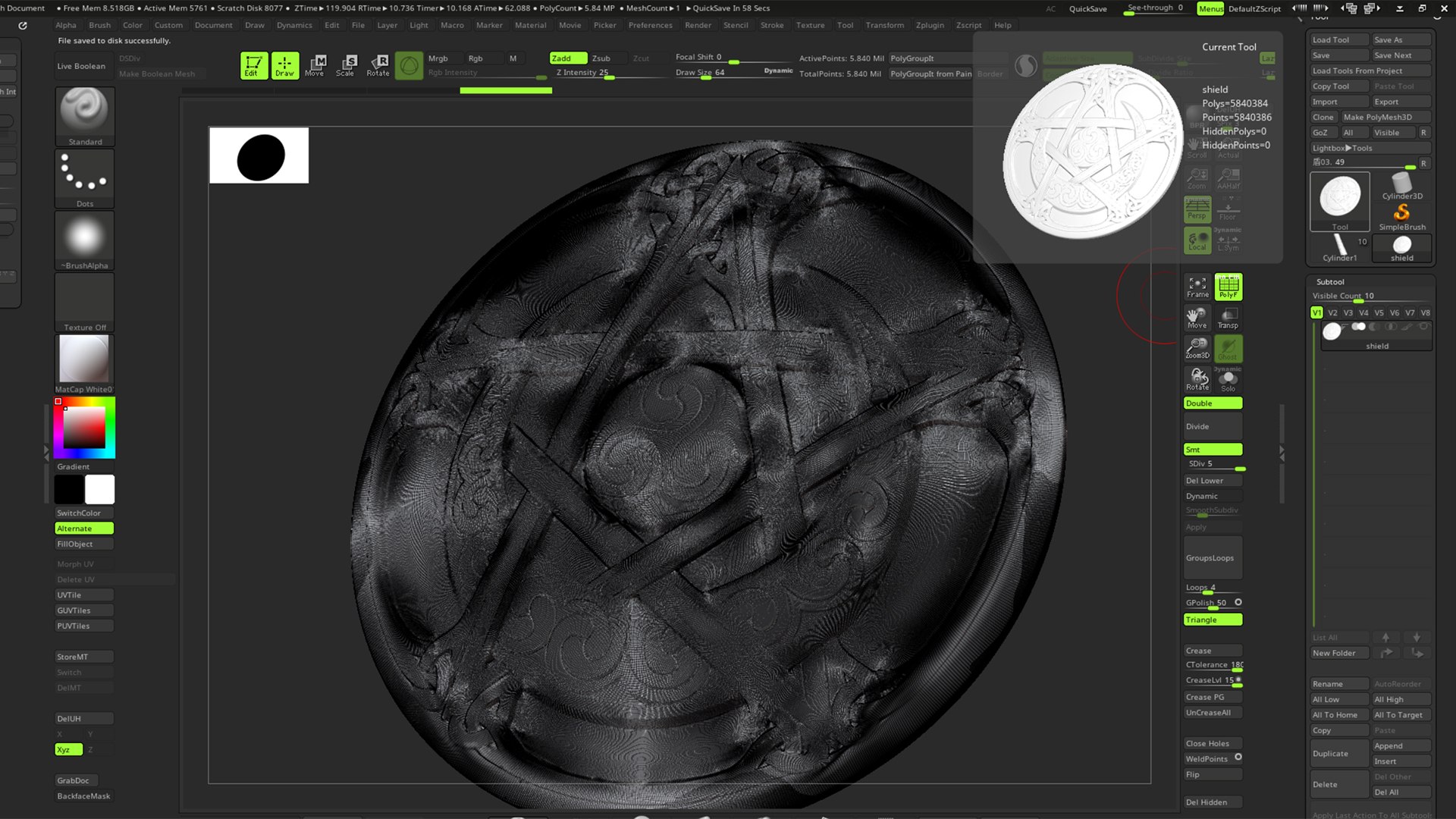 Crescent Moon Shield High Model 3D Print Model 3D Model - TurboSquid ...