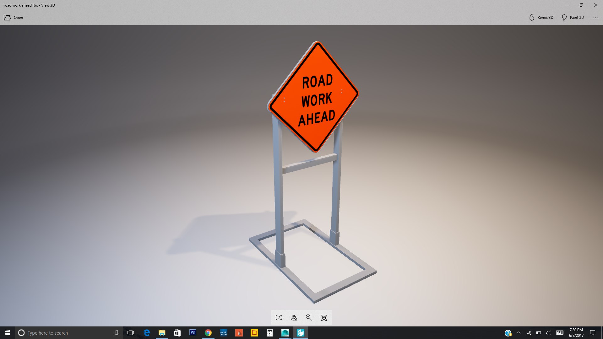 Construction Set Signs 3D Model - TurboSquid 1166120