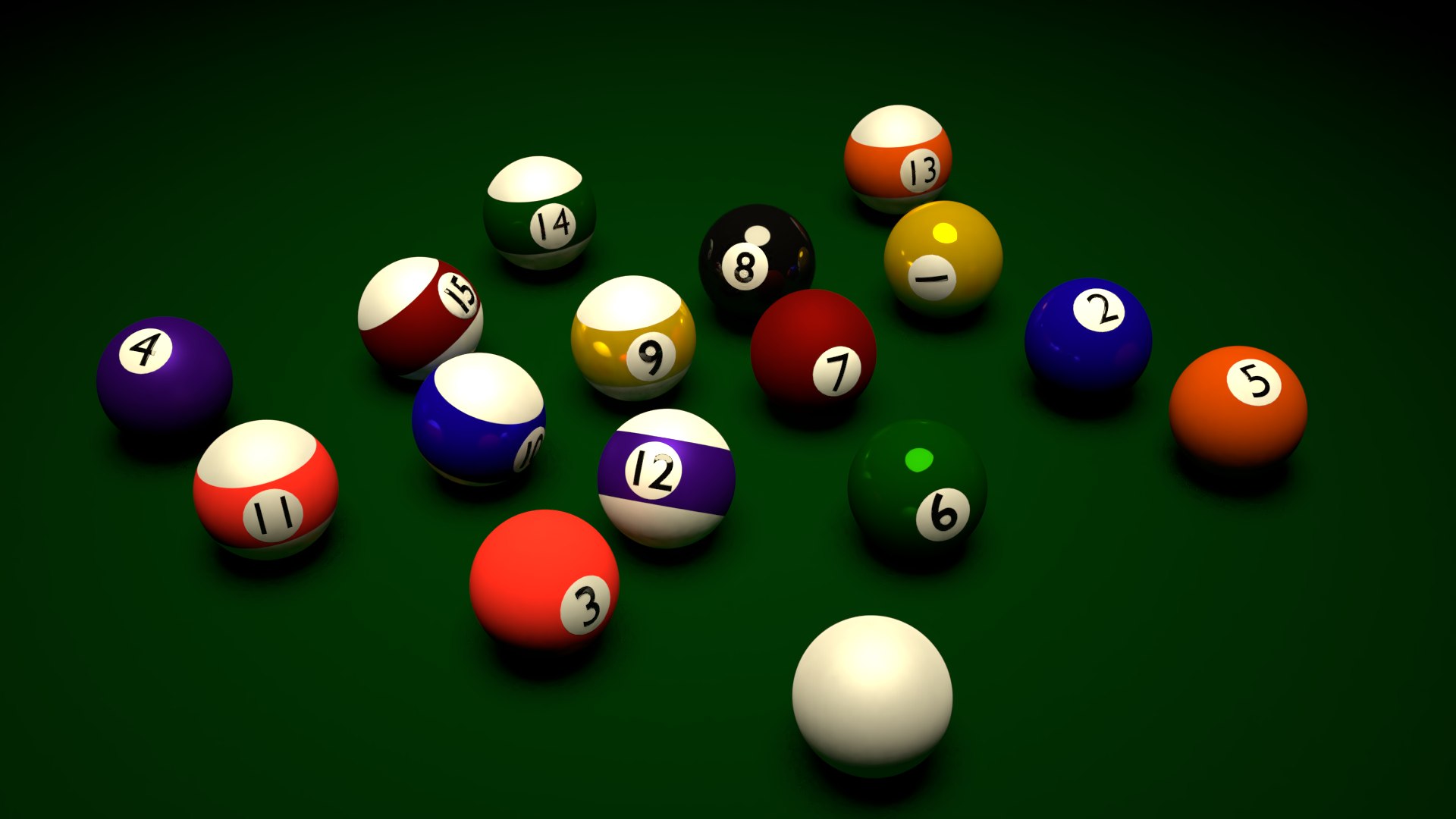 3D pool balls - TurboSquid 1277163