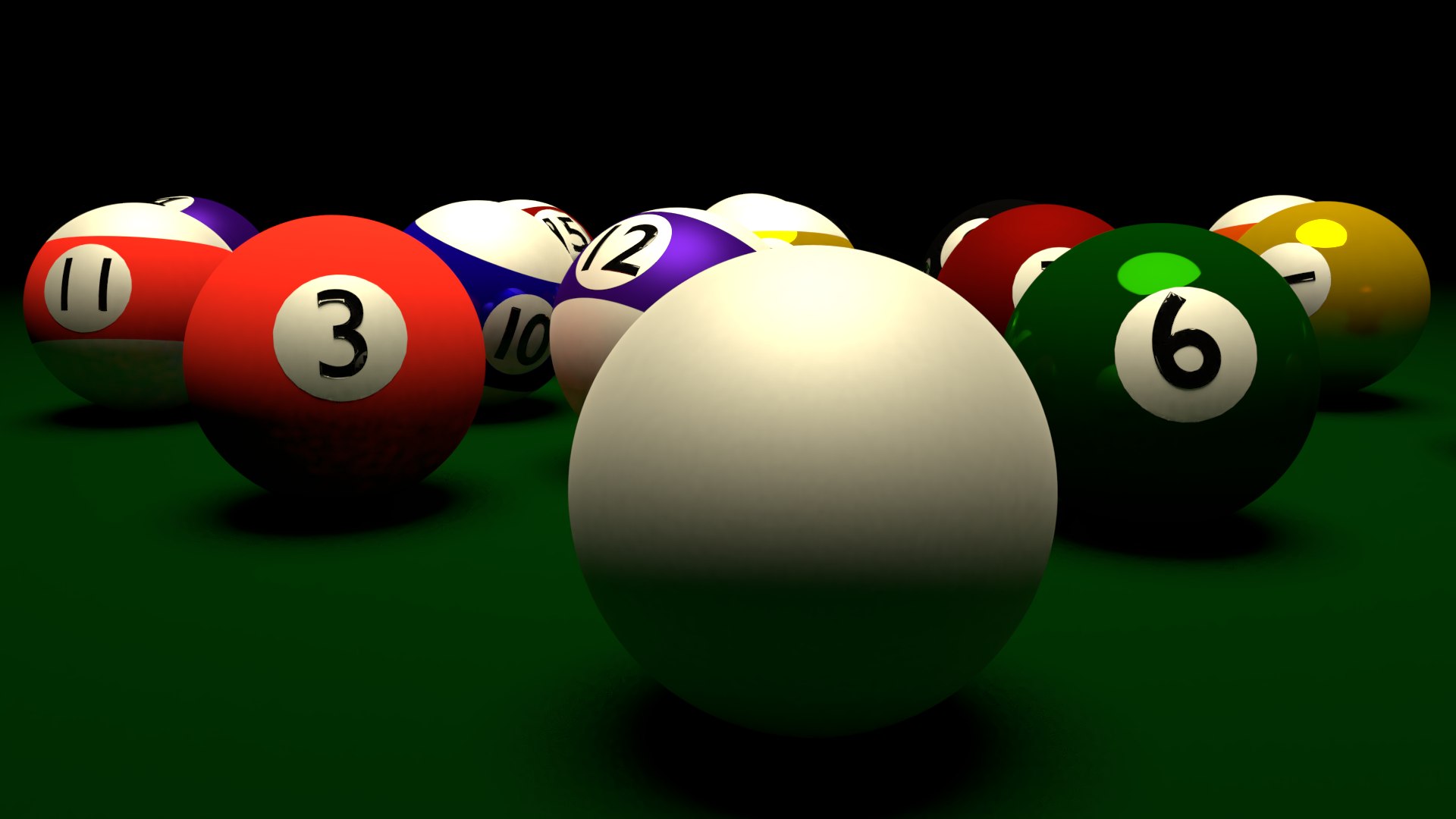 3D pool balls - TurboSquid 1277163