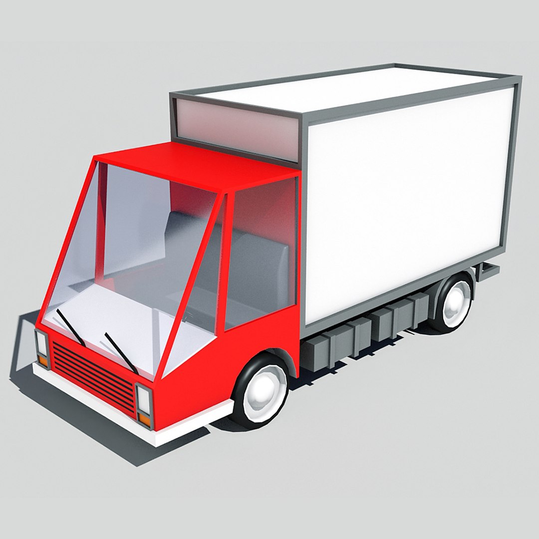 Cartoon Car Lorry 3D Model - TurboSquid 1645051
