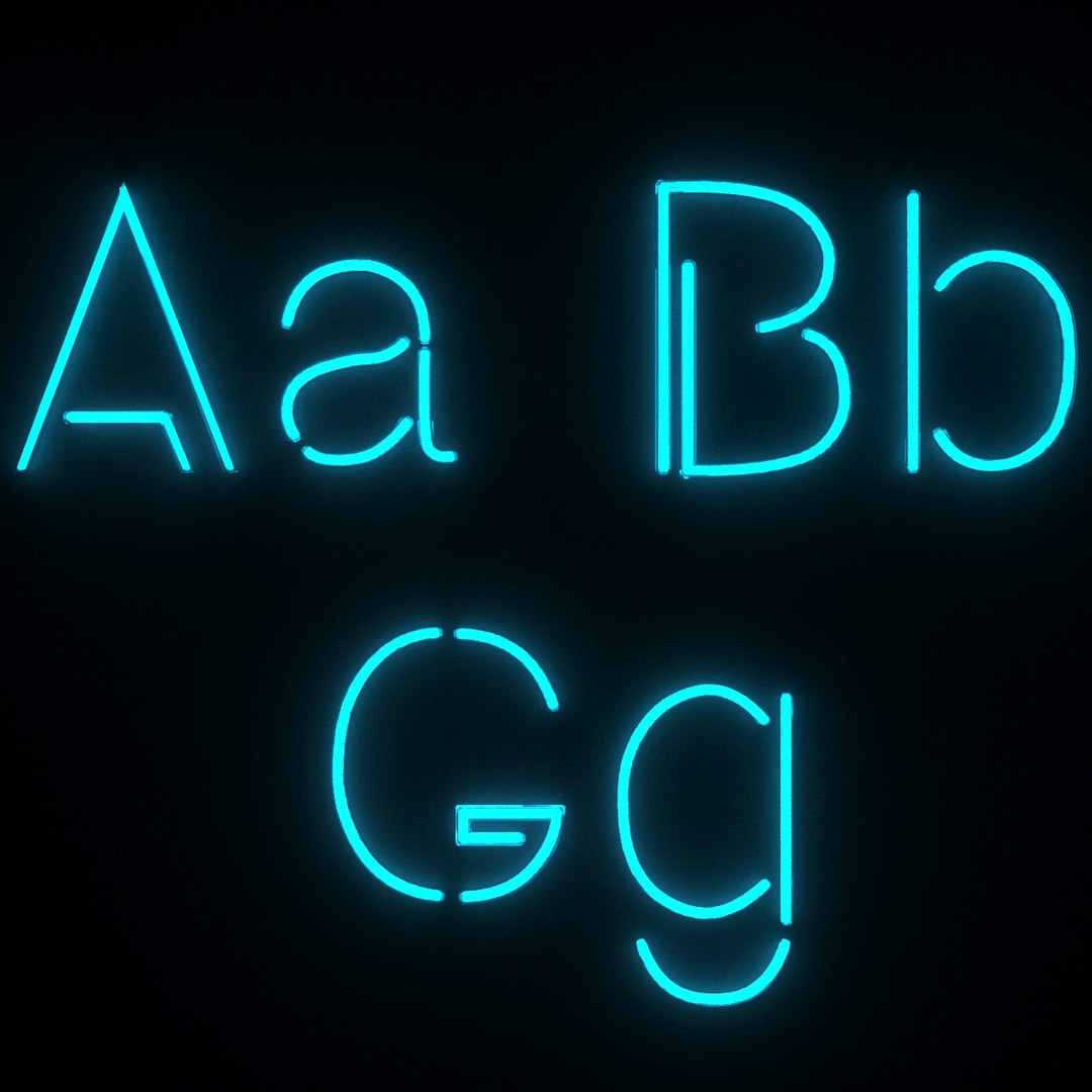 3D Neon Absolute Sans - TurboSquid 1627043